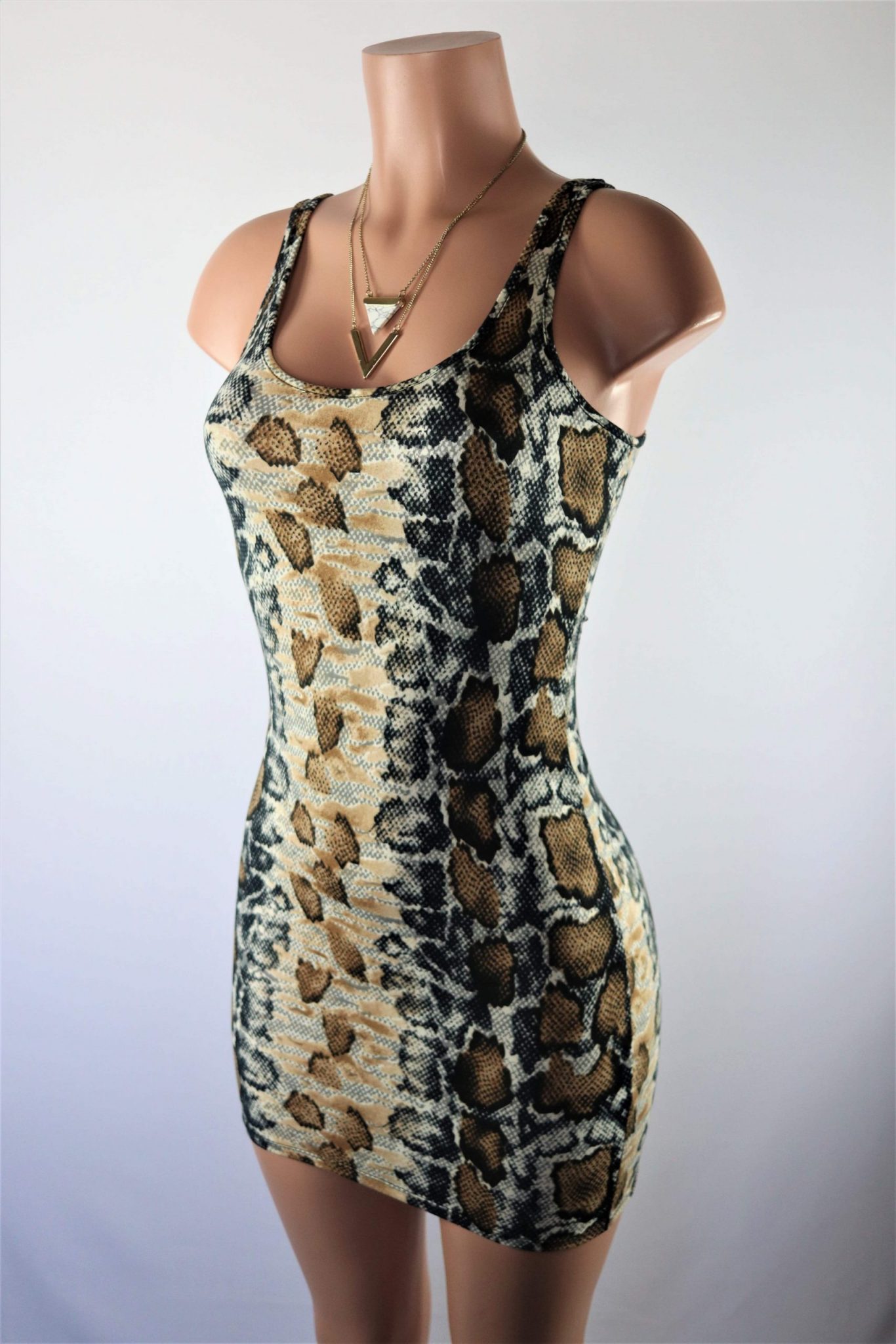Snake Print Dress - Final Sale - NeedMyStyle