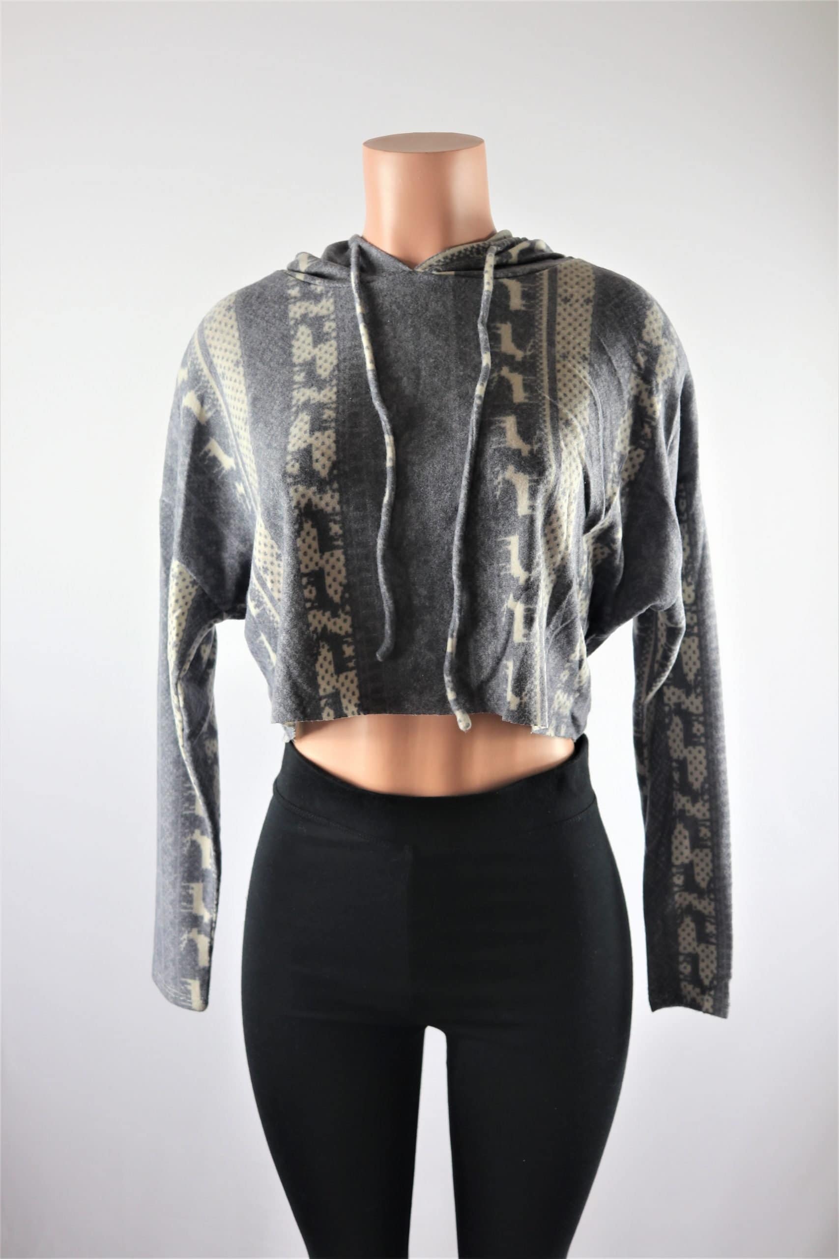 Moose Hooded Crop Top - NeedMyStyle
