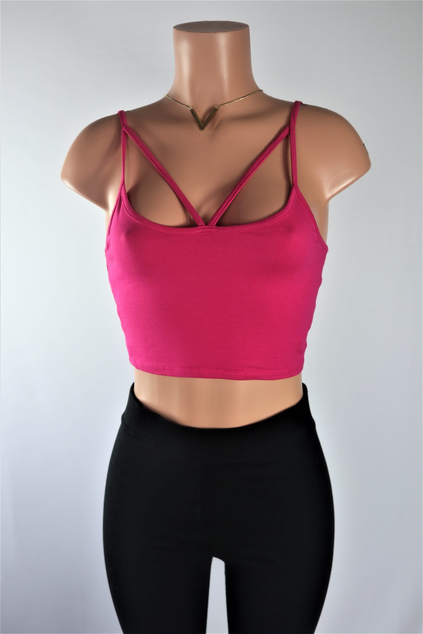 Caged Crop Top - Stylish caged crop top bralette in 9 colors