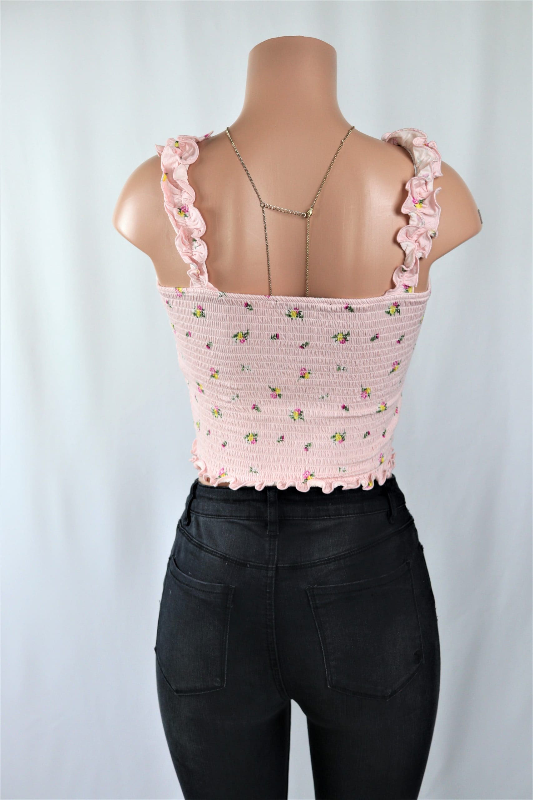 Ruffled Floral Crop Top - NeedMyStyle