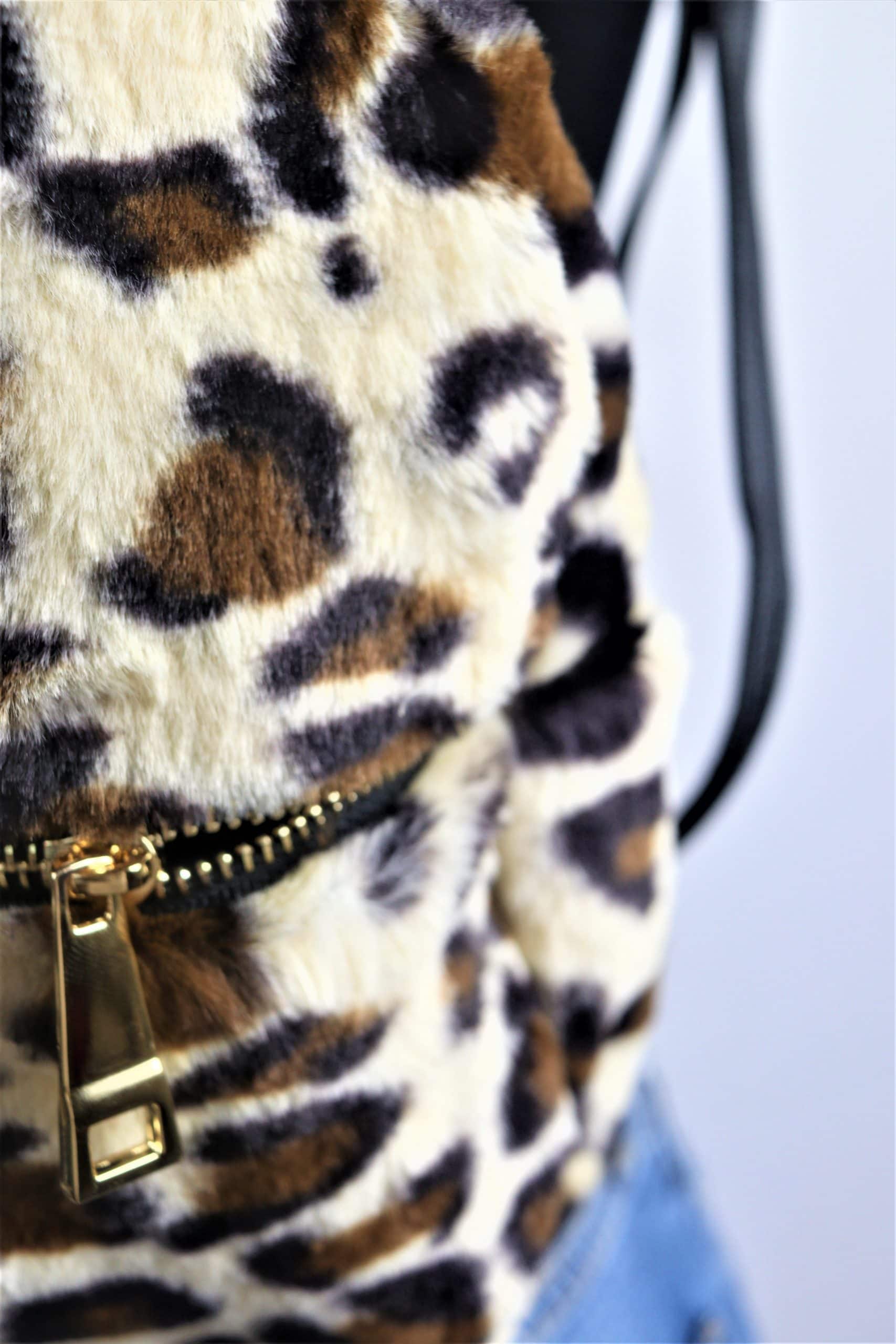 Faux Fur Print Mini Backpack - NeedMyStyle