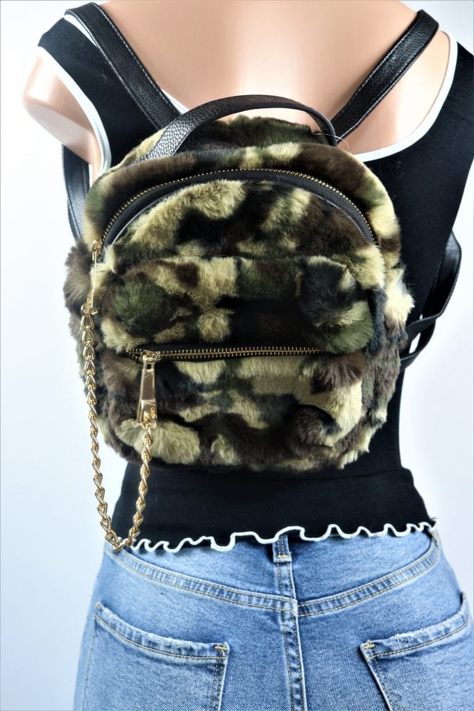 Faux Shearling Mini Backpack - NeedMyStyle