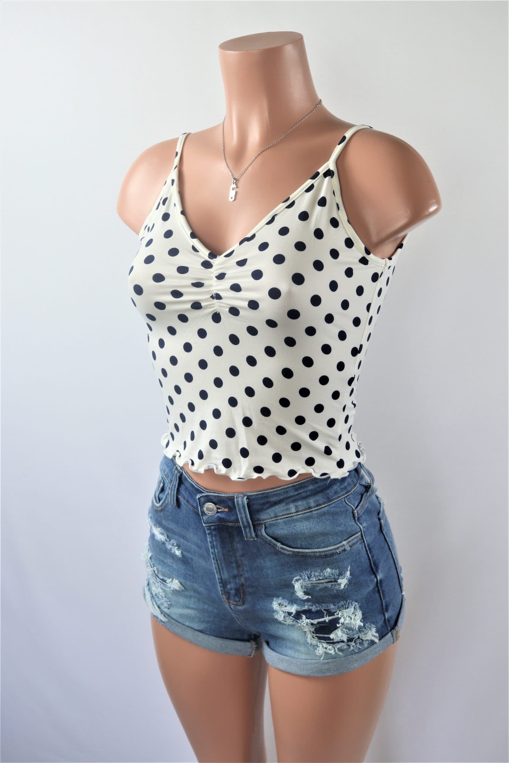 Polka Dot Crop Top - NeedMyStyle