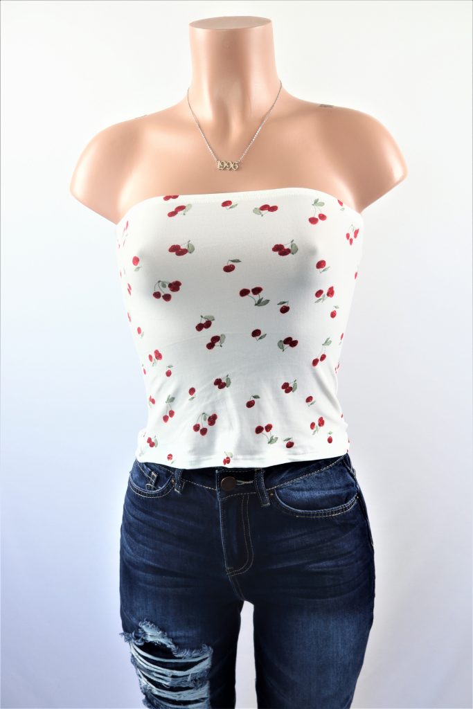 Cherry Tube Top - Final Sale - NeedMyStyle