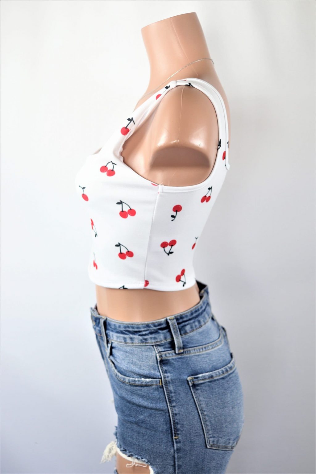 Cherry Square Crop Top - NeedMyStyle