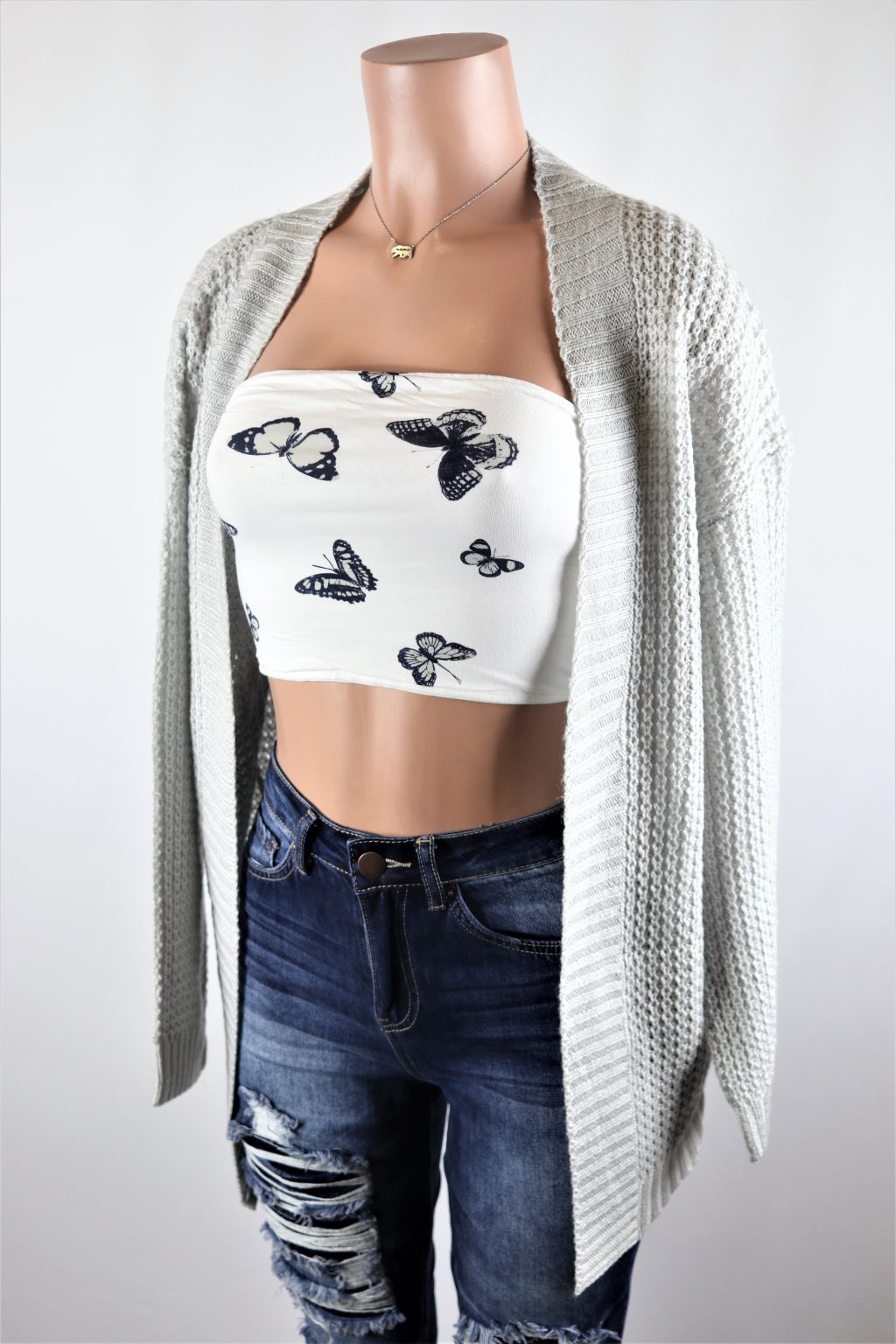 Silver Plated Cardigan - Final Sale - NeedMyStyle