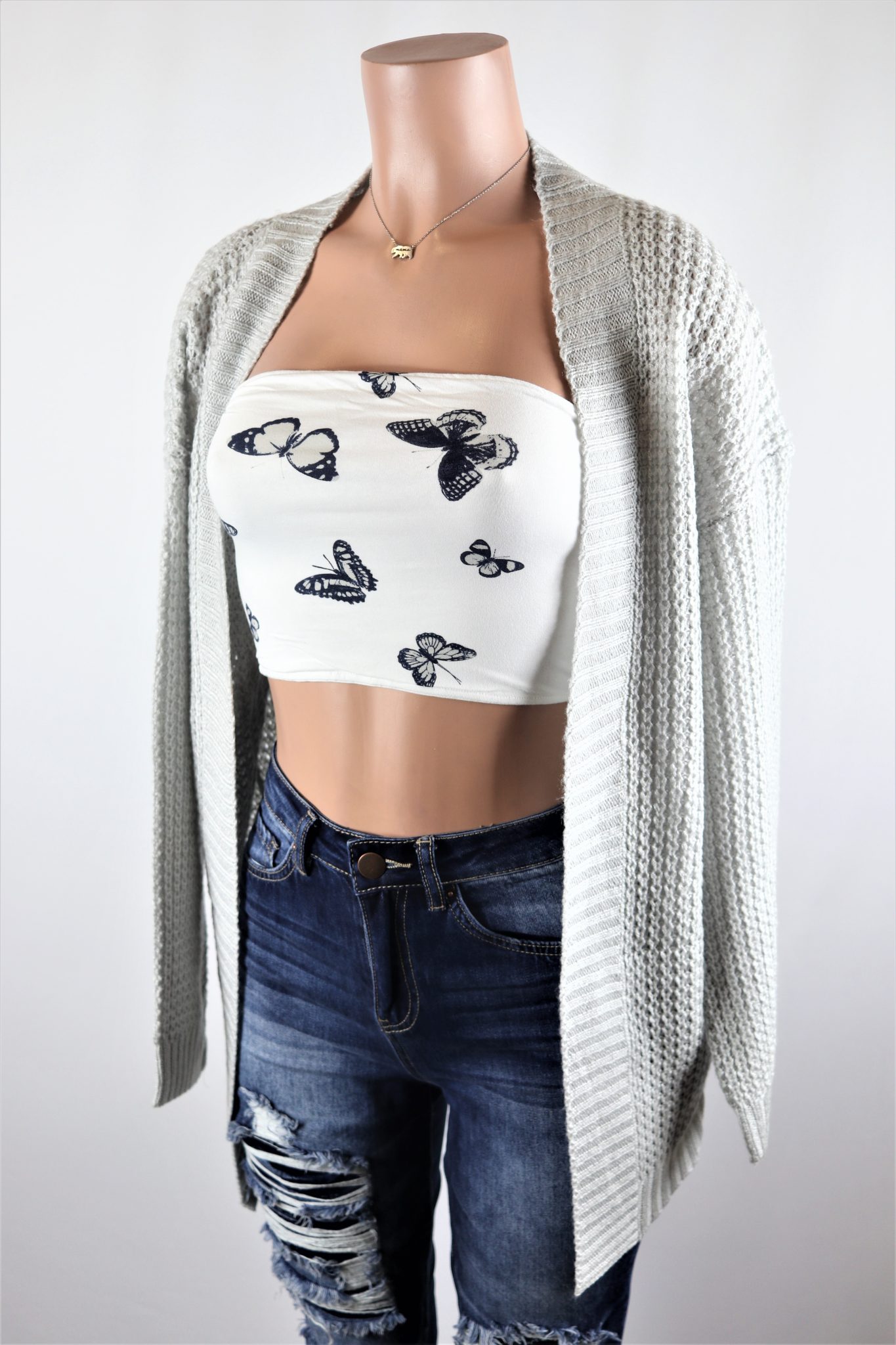 Silver Plated Cardigan - Final Sale - NeedMyStyle