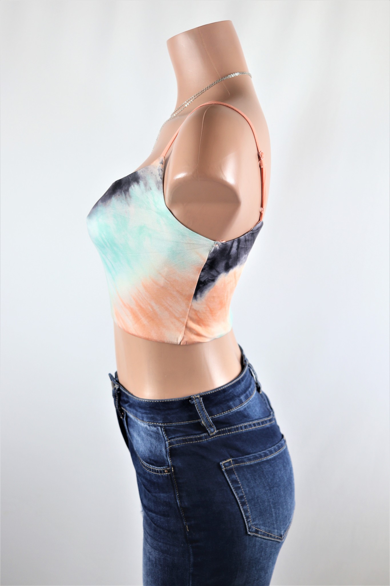 One Shoulder Dye crop Top - NeedMyStyle