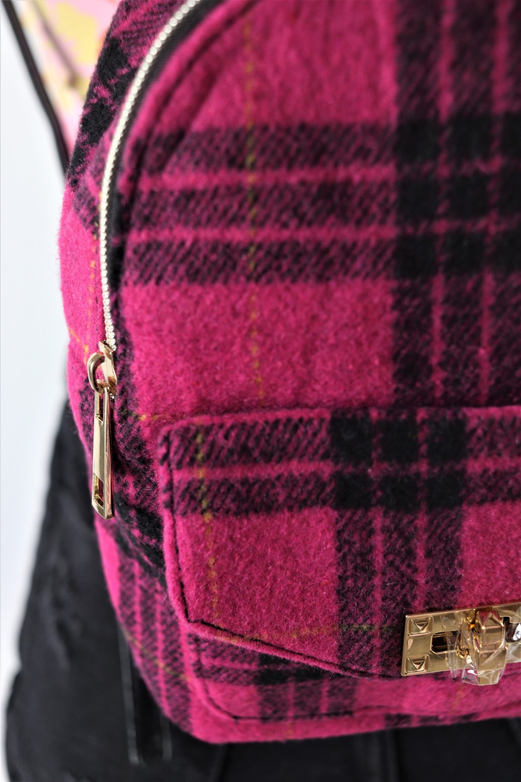 Pink Plaid Backpack - NeedMyStyle