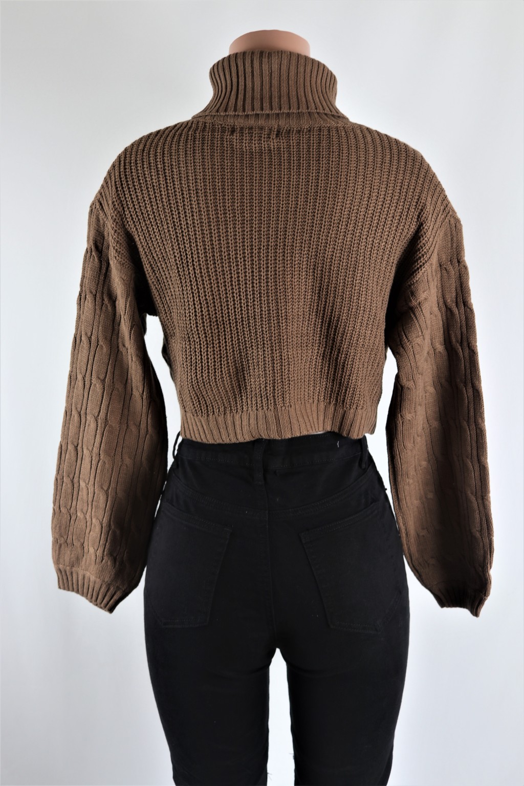 Turtleneck Crop Sweater - NeedMyStyle